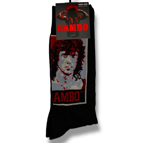 Underwear & Socks | Mens Rambo 8s Movie Socks Adult Shoe Size 813 ...